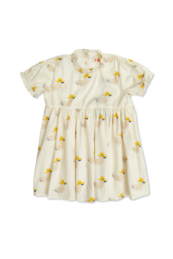 Kremowy Sukienka z motywem zwierzęcym Tinycottons - Vitkac Polska